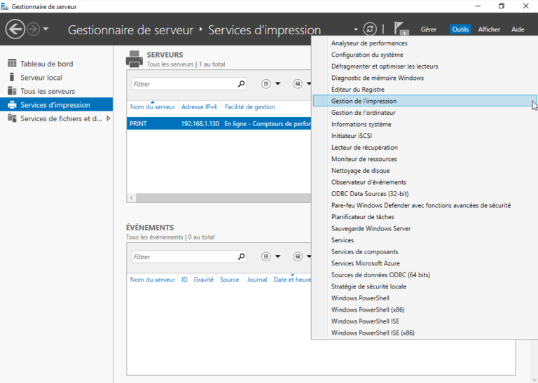 Serveur d’impression sous Windows Server 2019 – GO Open Source