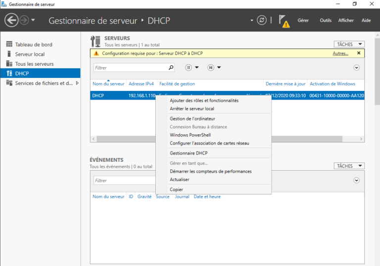 DHCP sous Windows Server 2019 – GO Open Source