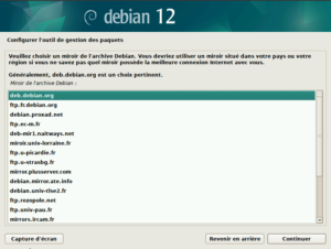 Debian 12 : Installation avec environnement de bureau – GO Open Source